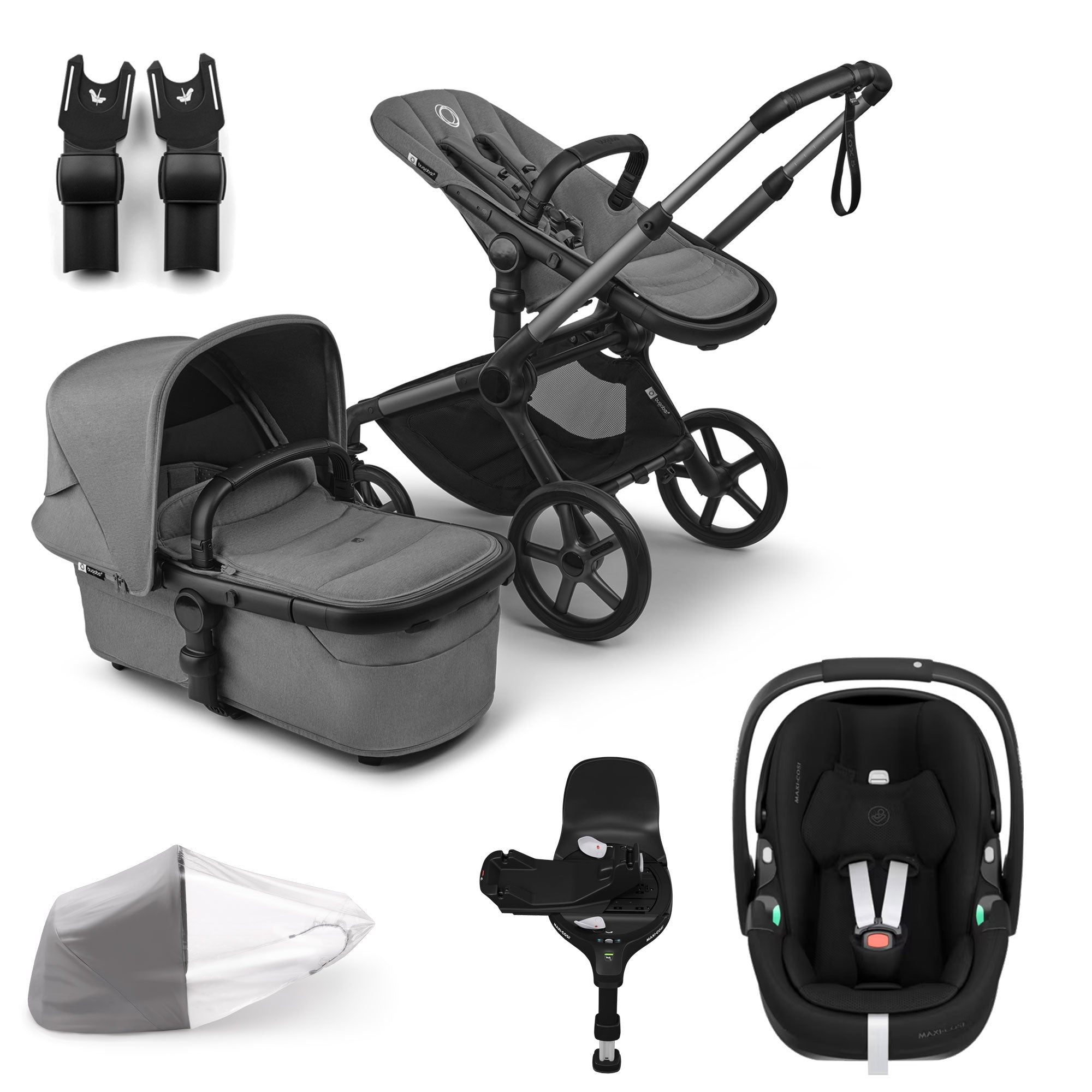 Bugaboo Fox 5 Renew with Maxi-Cosi Pebble 360 Pro2 Travel System Bundl ...