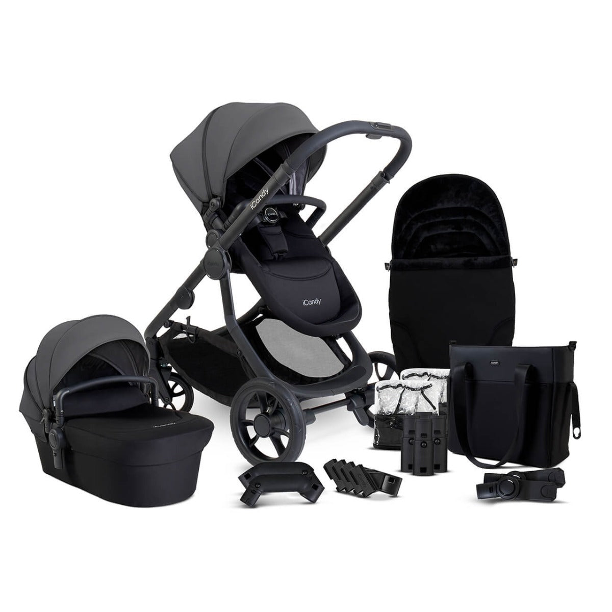 iCandy Orange 4 Pushchair with Complete Accessory Bundle - Fossil ...