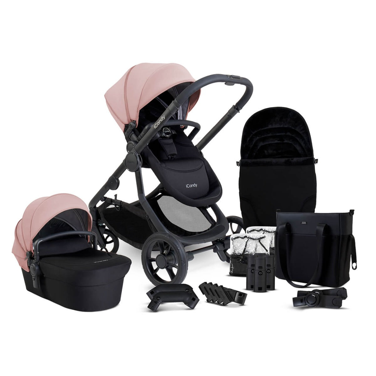iCandy Orange 4 Pushchair with Complete Accessory Bundle - Rose ...